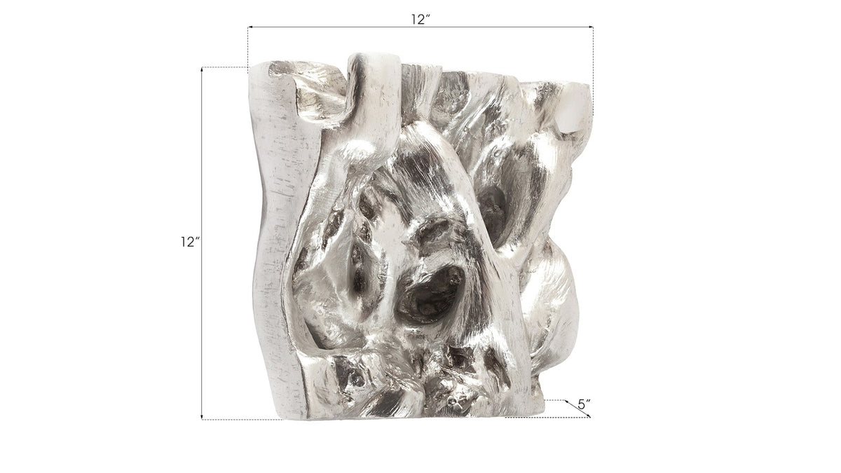 SQUARE ROOT SMALL SILVER WALL TILE – ThingzContemporary